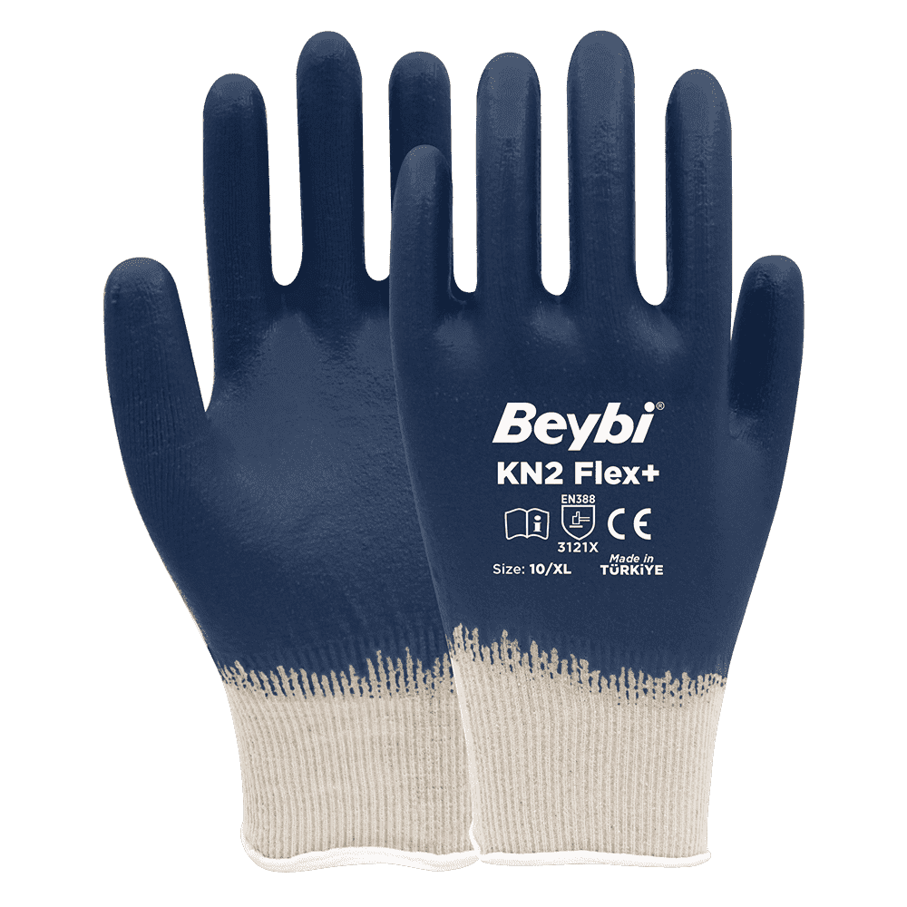 KN Flex Pamuklu Nitril Kaplama İş Eldiveni | Beybi Eldiven